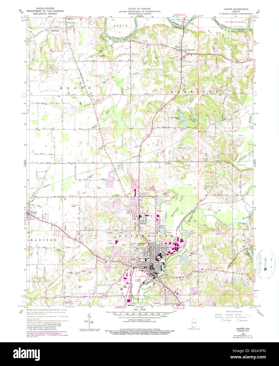 Map of jasper Cut Out Stock Images & Pictures - Alamy