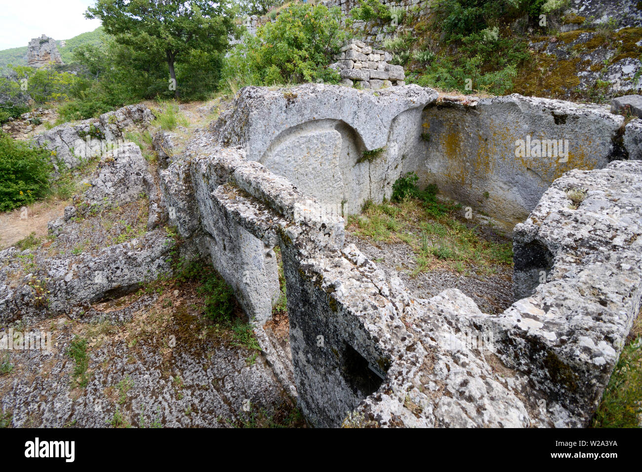 Stone-Carved House, Rock-Cut House or Troglodyte House inside Buoux ...