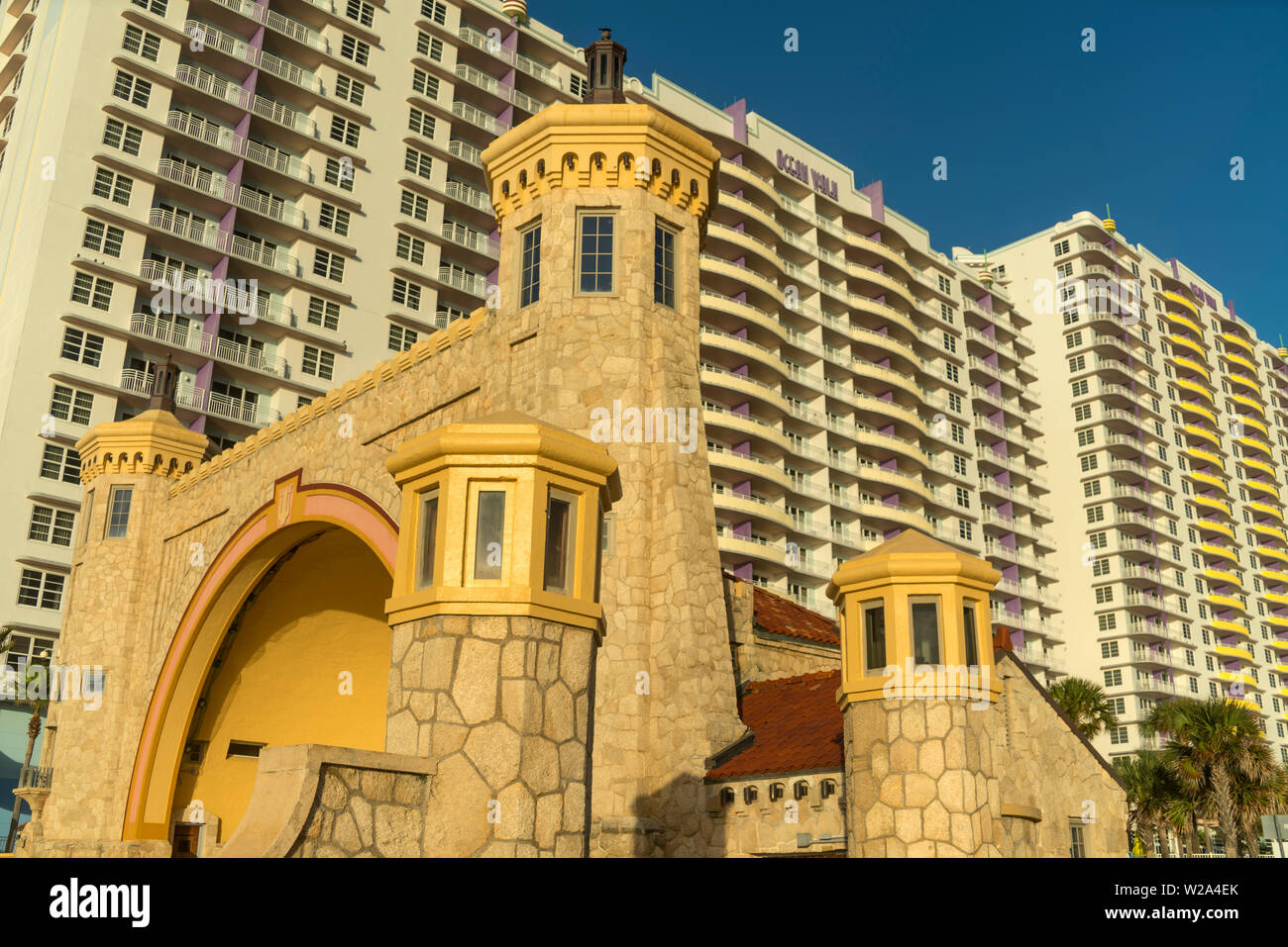 BANDSHELL (©WPA 1937) OCEAN WALK WATERFRONT DAYTONA BEACH FLORIDA USA ...