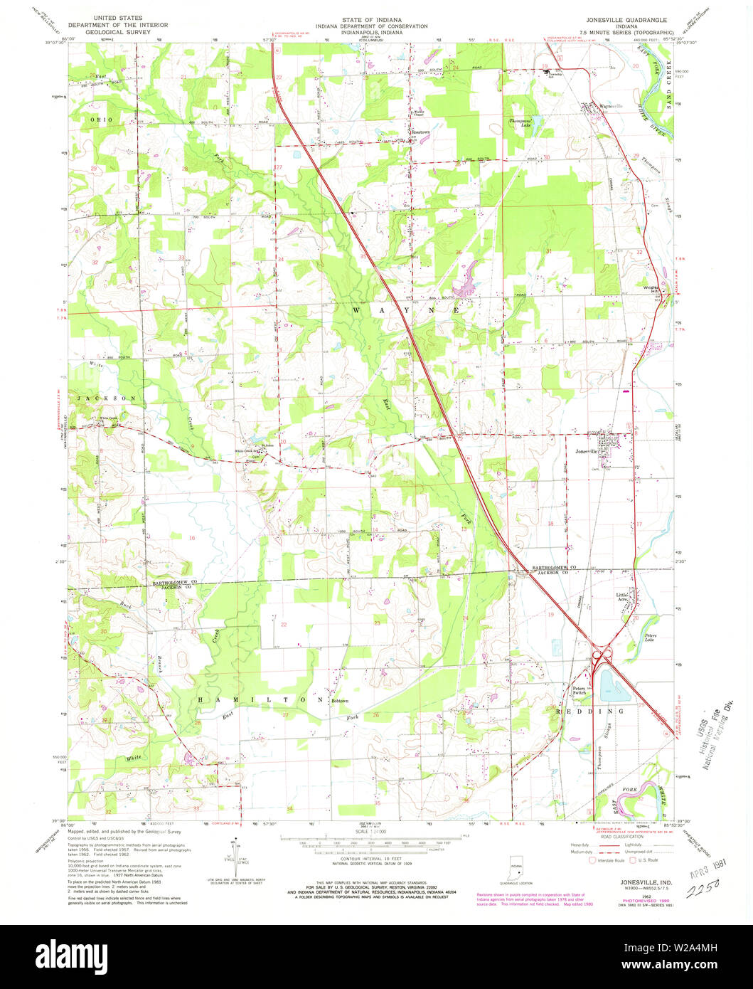Map of jonesville hi-res stock photography and images - Alamy