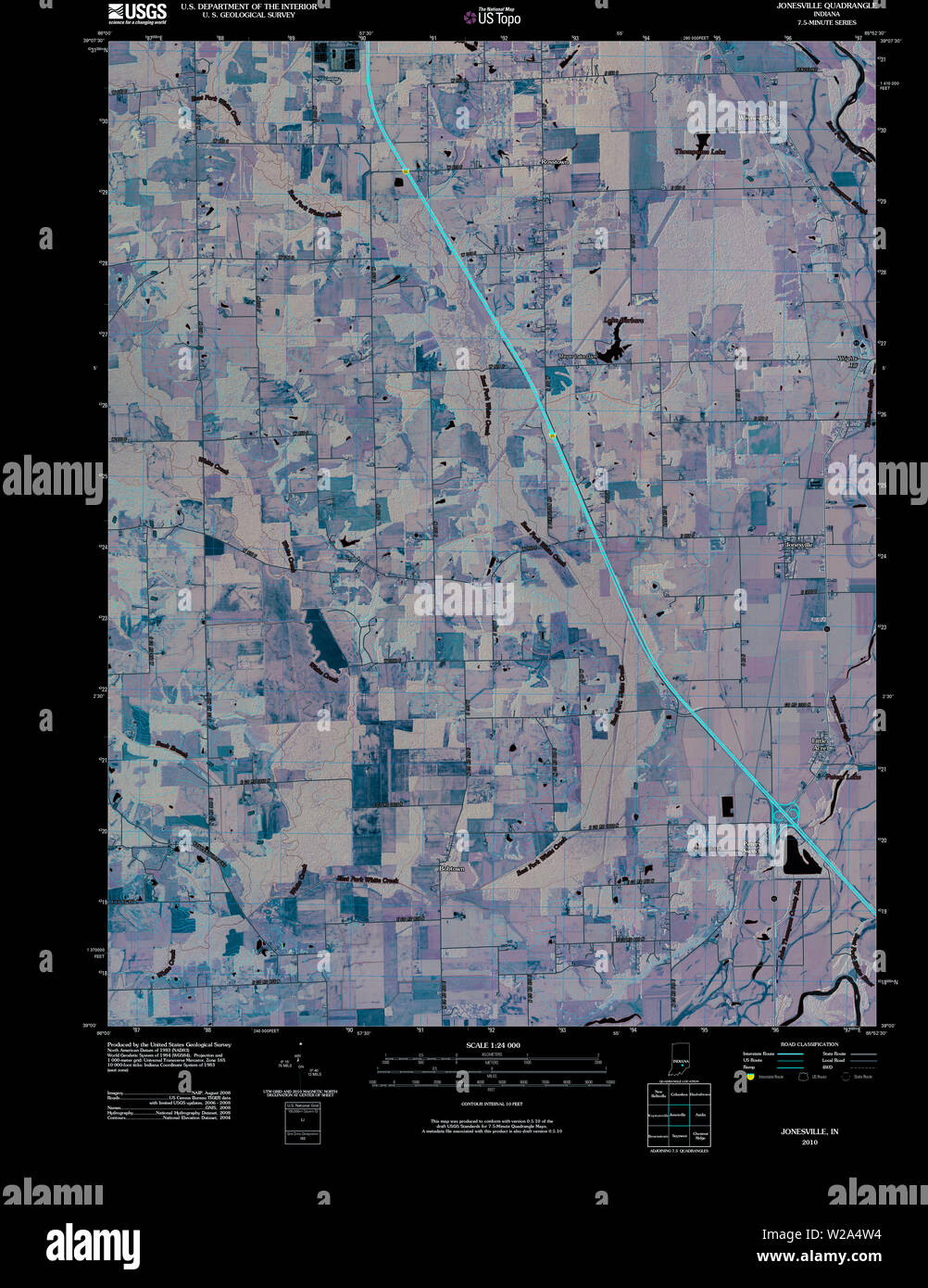 Map of jonesville hi-res stock photography and images - Alamy