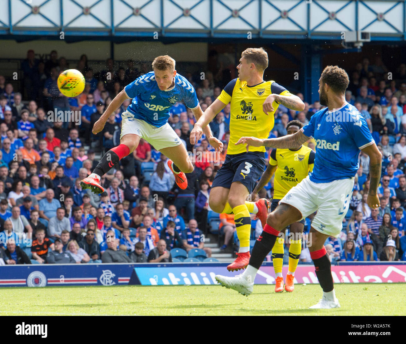 Oxfords josh ruffels challenges rangers lewis mayo hi-res stock ...