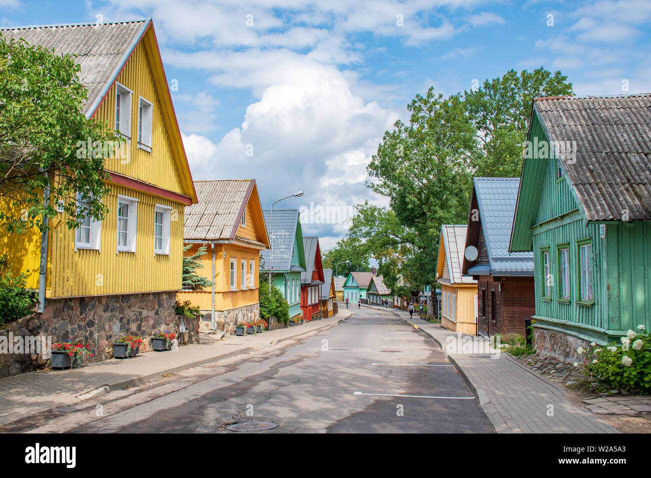 Baltic wooden houses hi-res stock photography and images - Alamy
