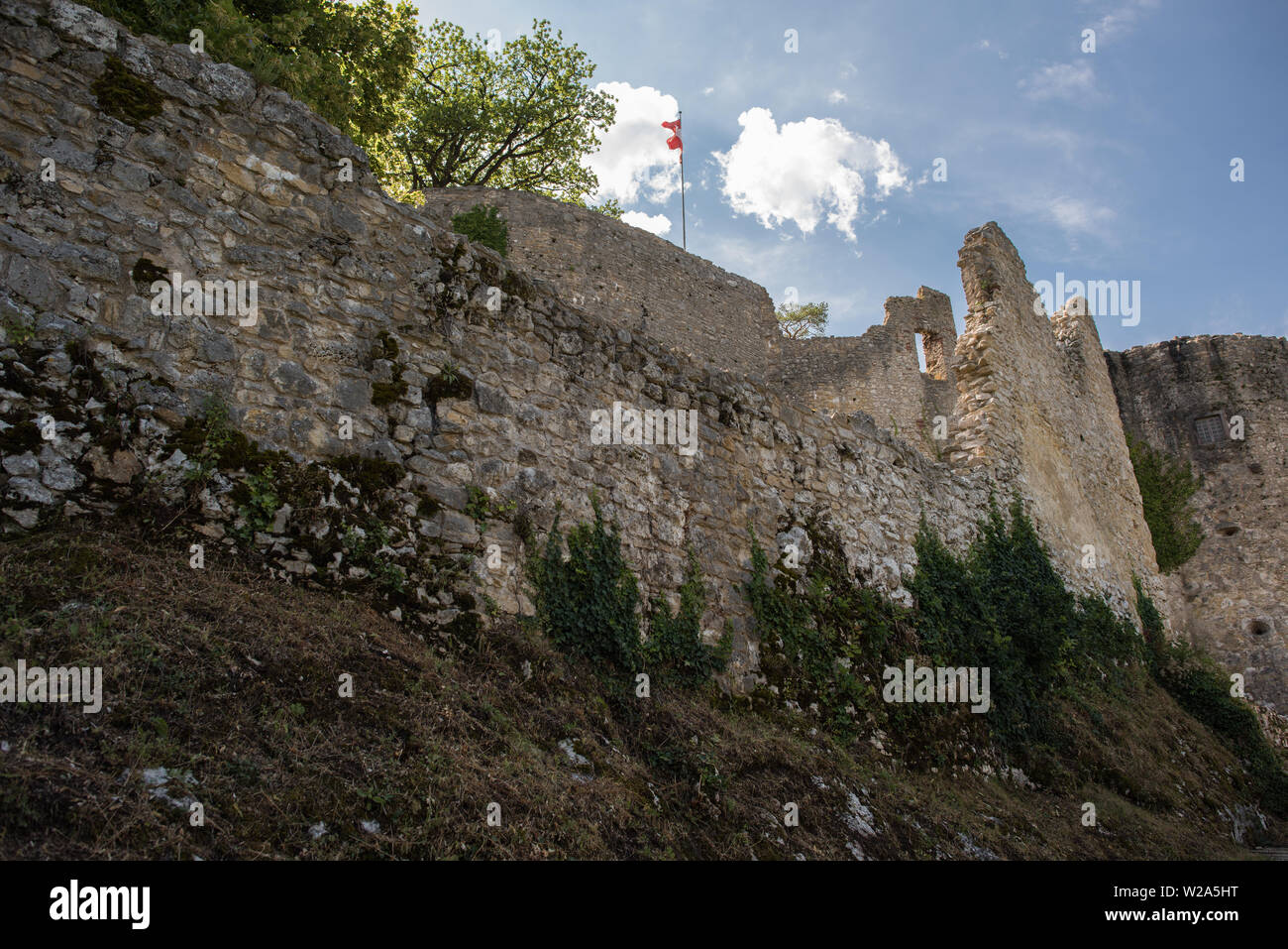 Dorneck Castle, in canton solothurn in switzerland. beautiful ruin with ...