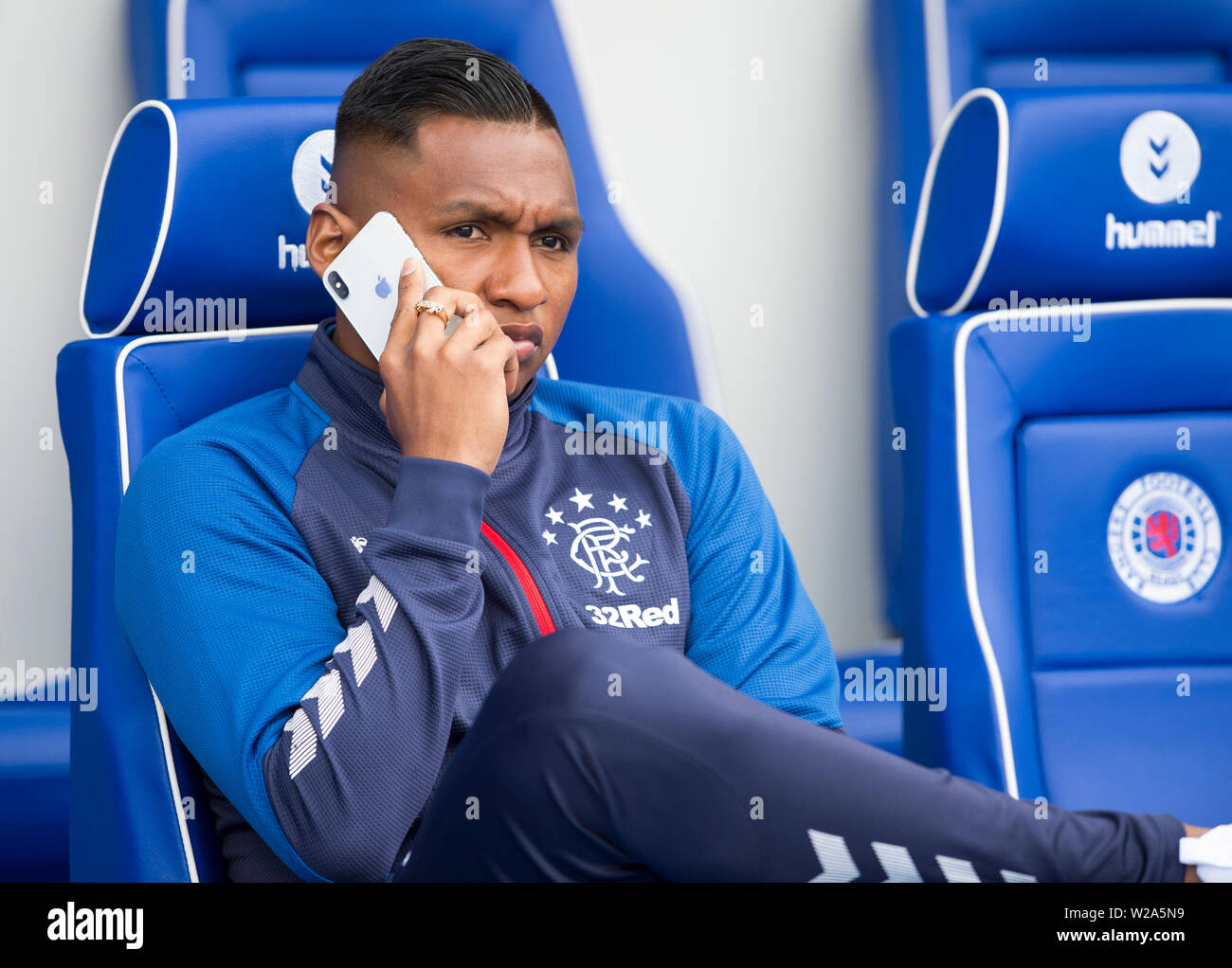 Rangers Alfredo Morelos who was not in the starting squad speaks on his ... Rangers Alfredo Morelos who was not in the starting squad speaks on his ...