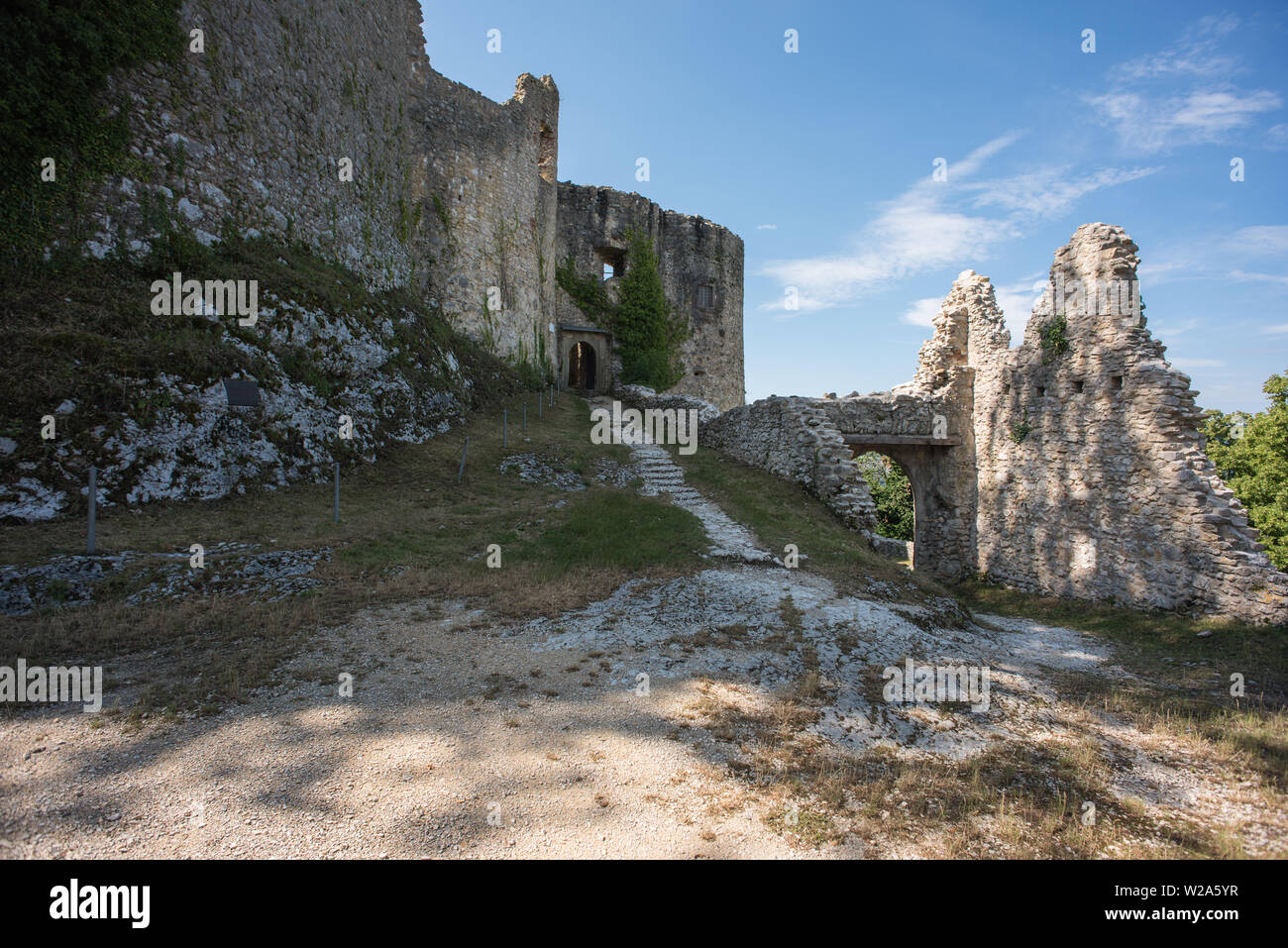 Dorneck Castle, in canton solothurn in switzerland. beautiful ruin with ...