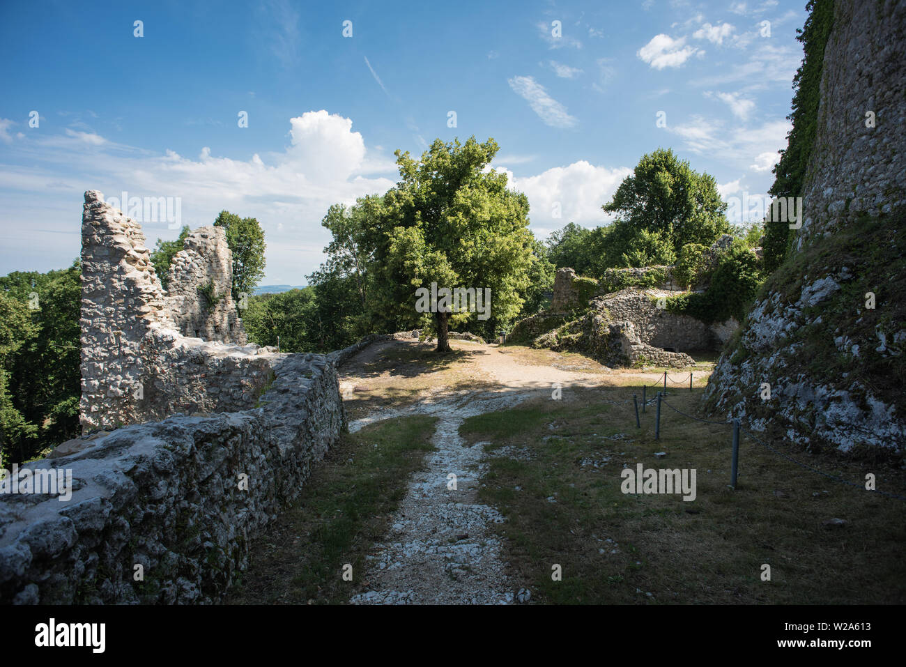 Dorneck Castle, in canton solothurn in switzerland. beautiful ruin with ...