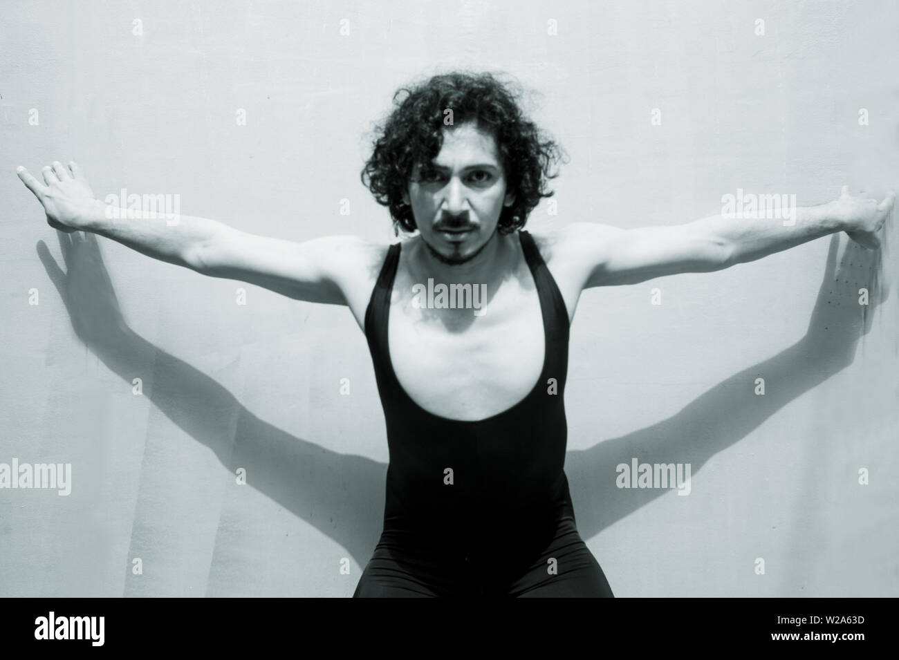 Ballet dancer man with black mallot and ballet tips Stock Photo - Alamy