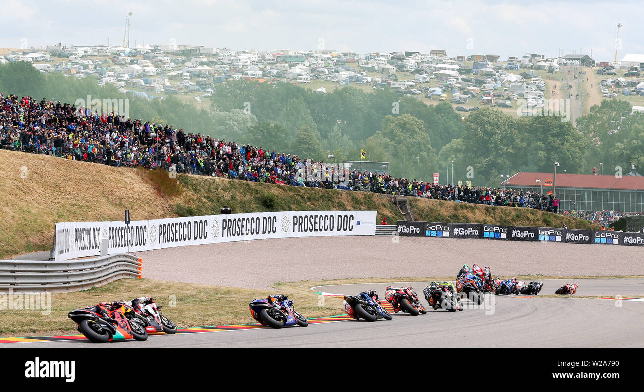 Hohenstein Ernstthal, Germany. 07th July, 2019. Motorsport/motorbike ...