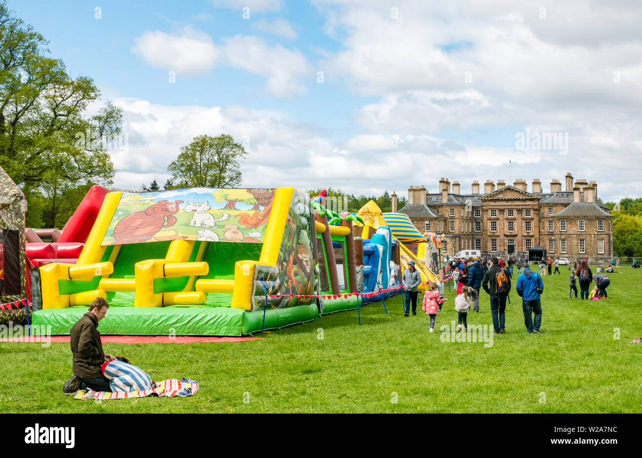 Labyrinth Challenge, Dalkeith Country Park, Midlothian, Scotland, UK ...
