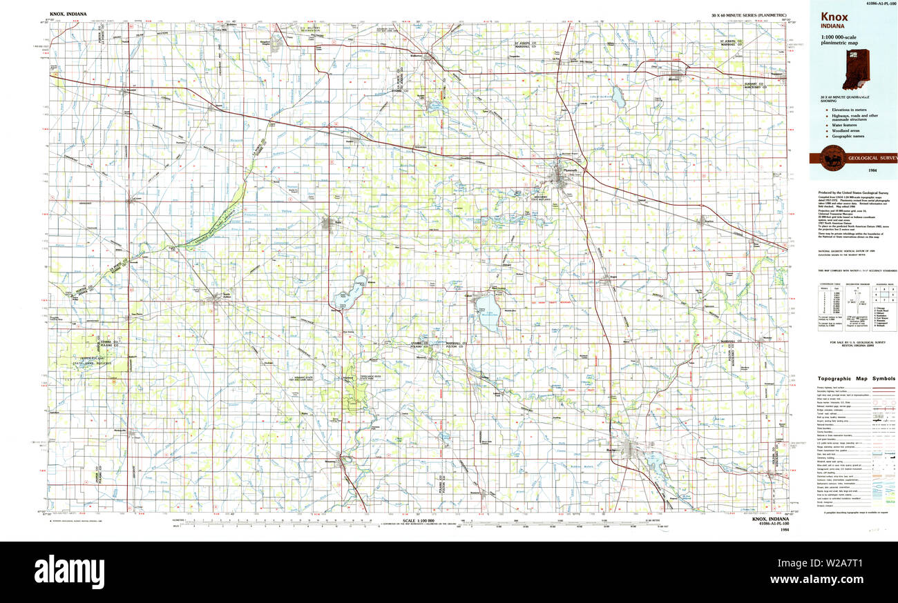 Knox indiana map hi-res stock photography and images - Alamy
