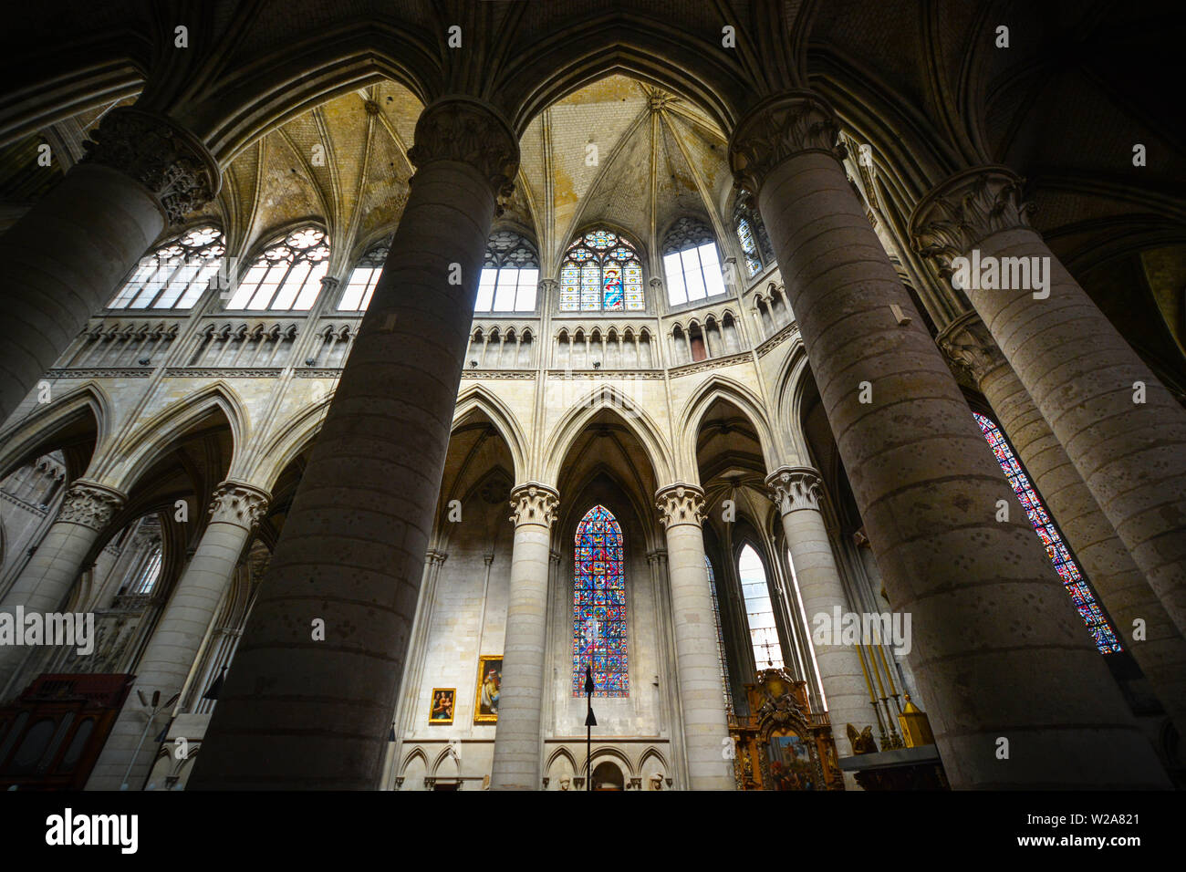 Rouen cathedral altar transept hi-res stock photography and images - Alamy