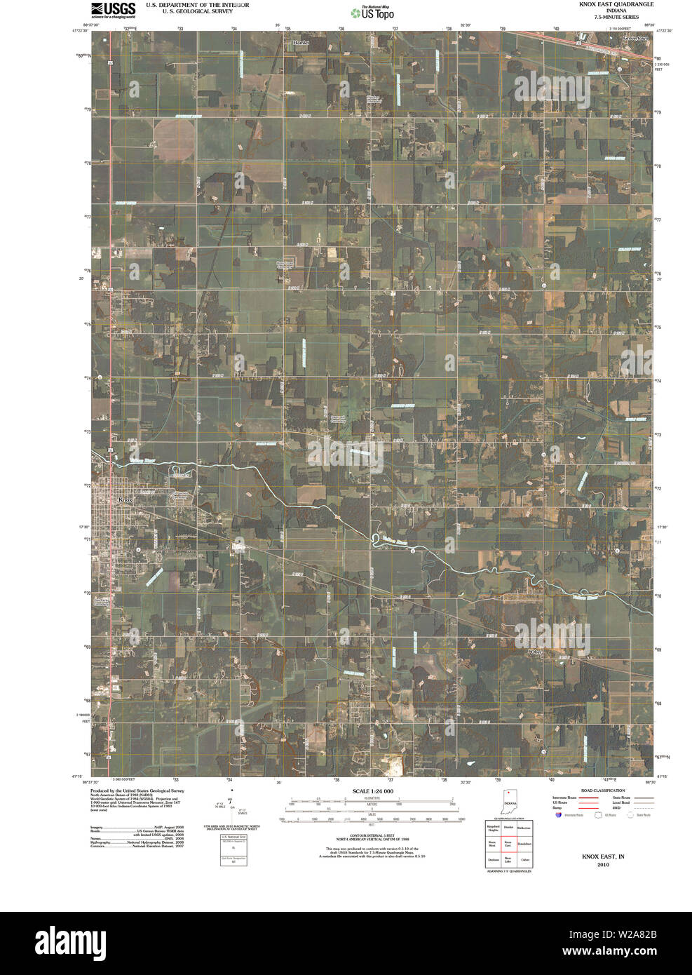 Knox indiana map hi-res stock photography and images - Alamy