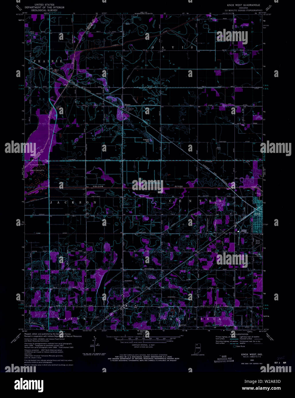 Knox indiana map hi-res stock photography and images - Alamy