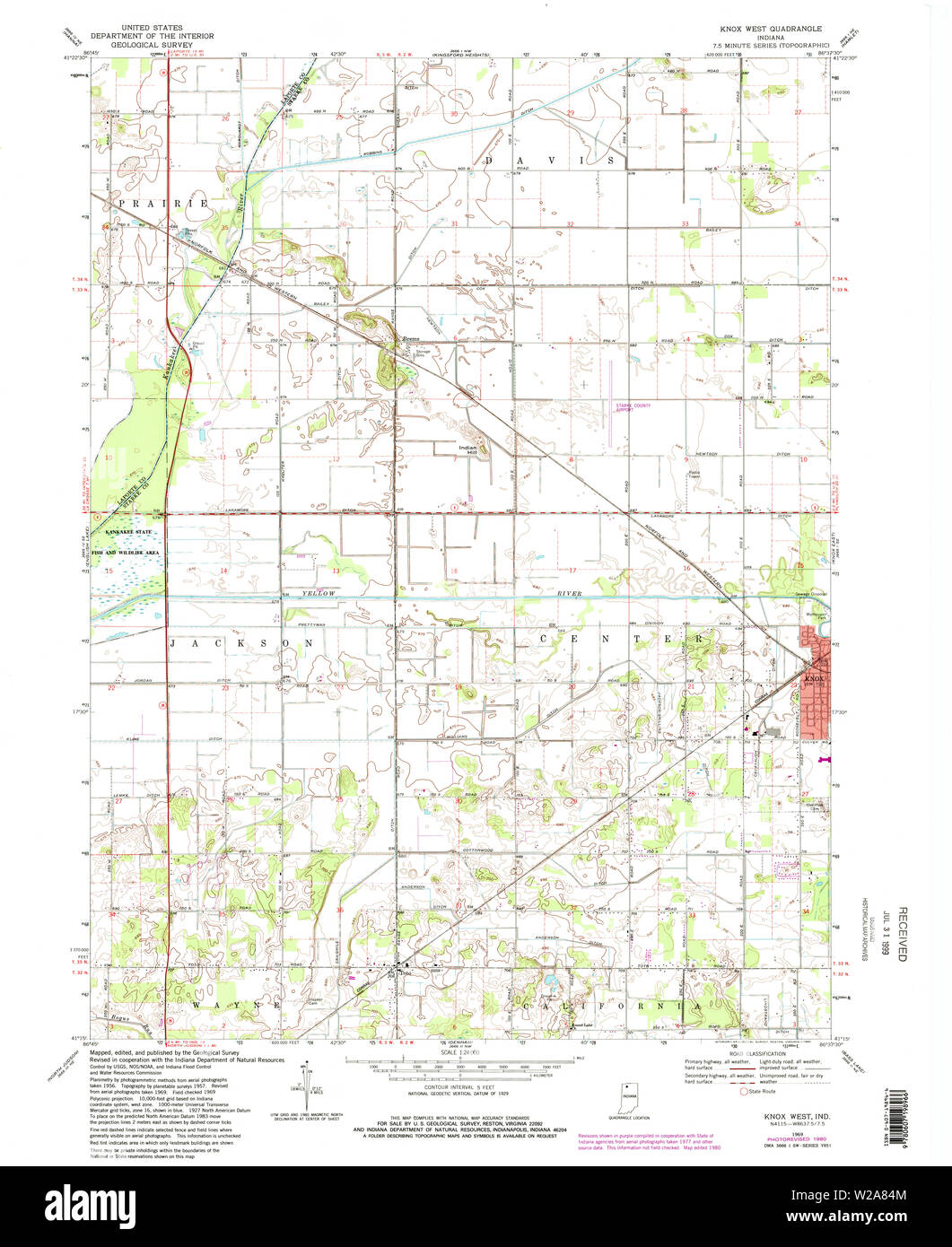 Knox indiana map Cut Out Stock Images & Pictures - Alamy