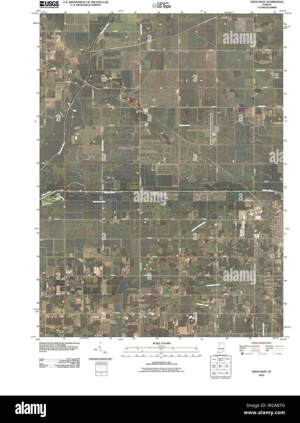 Knox indiana map hi-res stock photography and images - Alamy