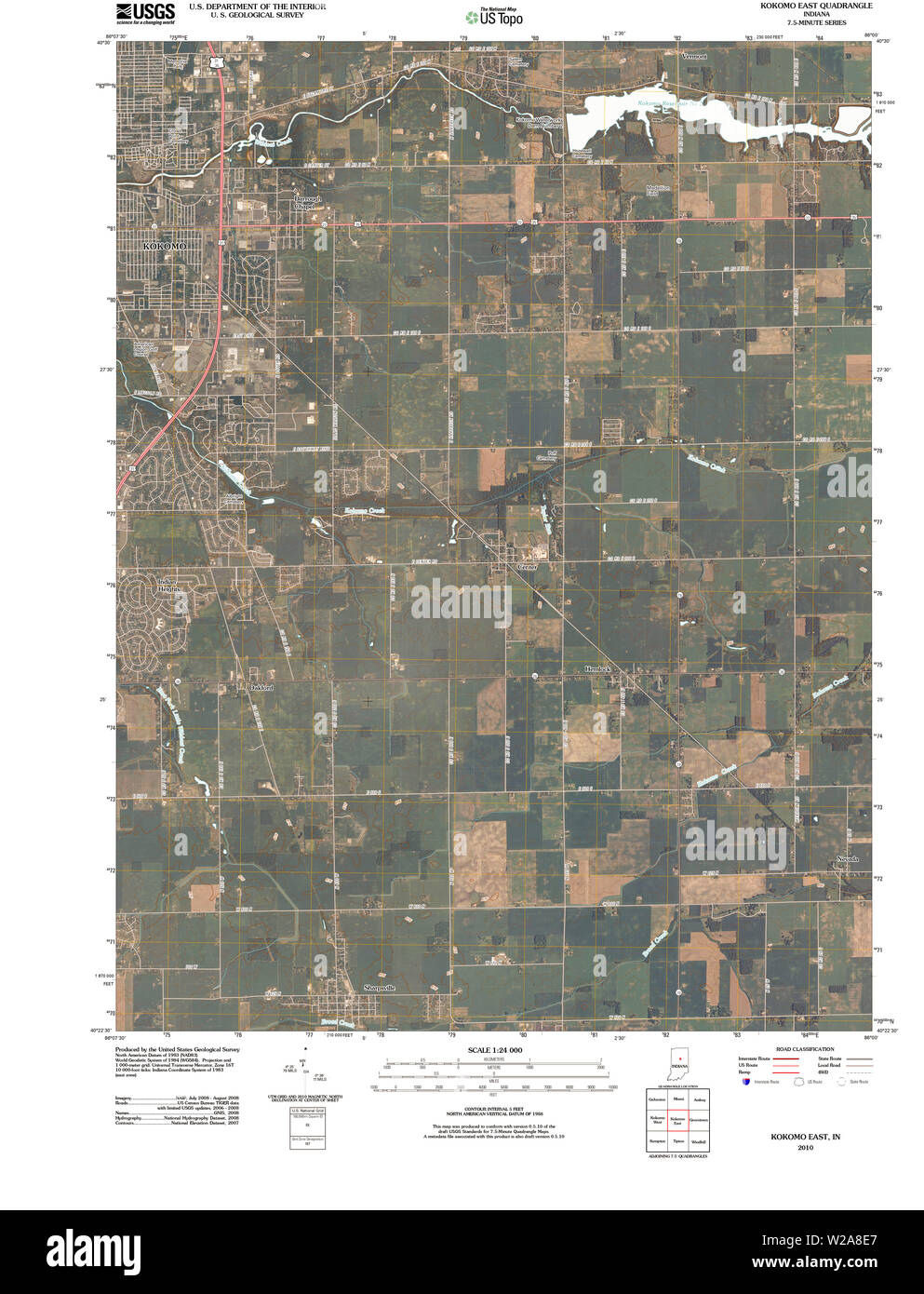 Map of kokomo indiana hi-res stock photography and images - Alamy