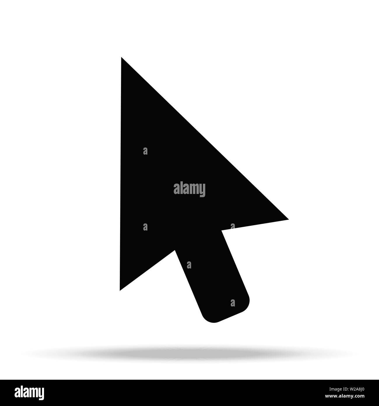 Cursor icon in trendy flat style isolated on white background. Cursor ...