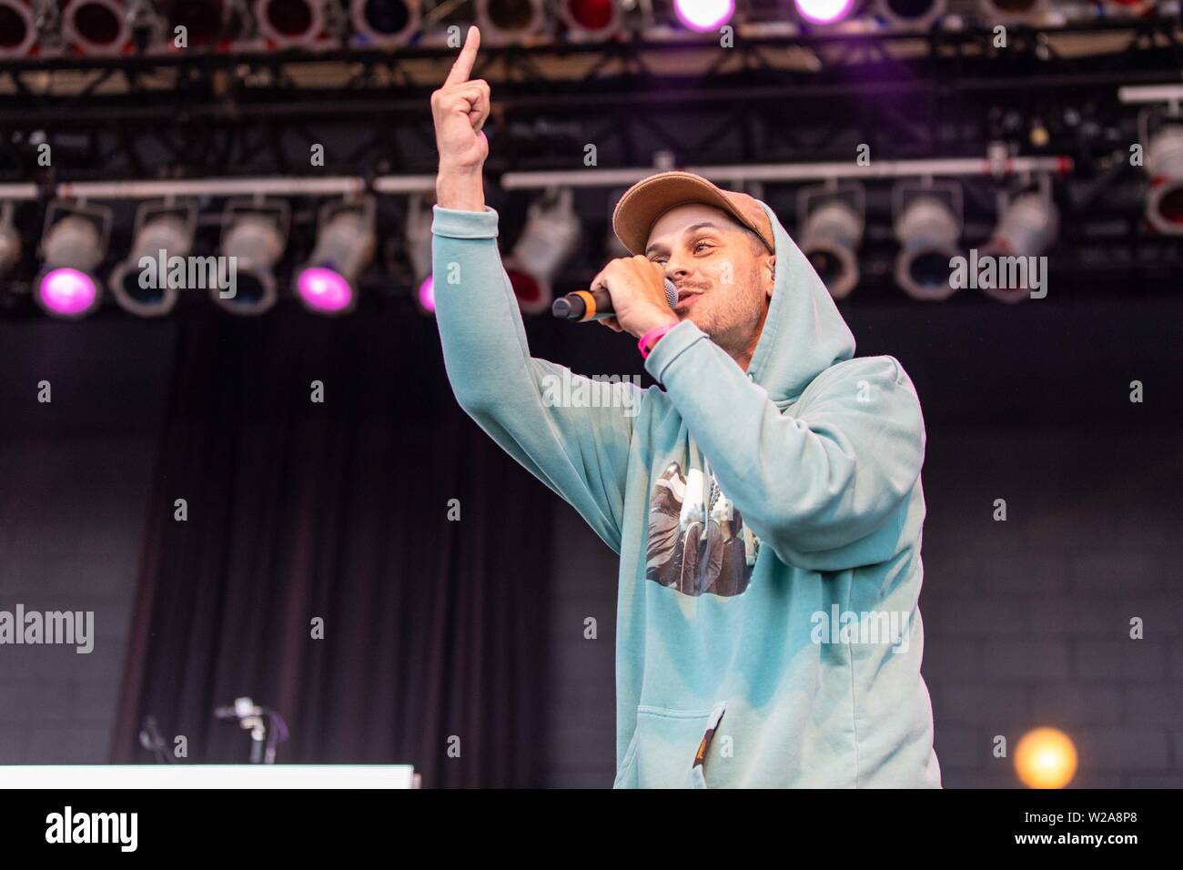 July 6, 2019 - Milwaukee, Wisconsin, U.S - Rapper EVIDENCE (MICHAEL ...