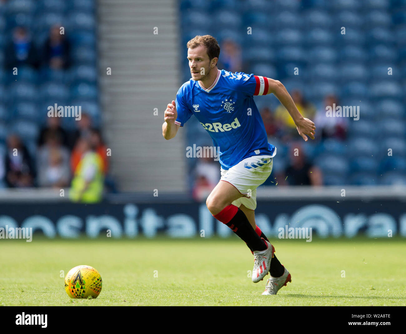 Rangers Andrew Halliday in action during the pre-season friendly at ...