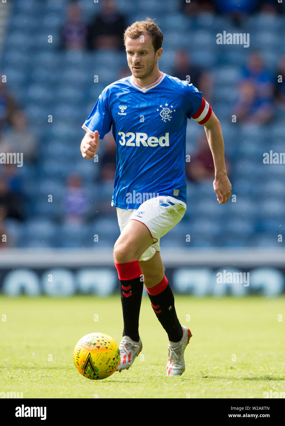 Rangers Andrew Halliday in action during the pre-season friendly at ...