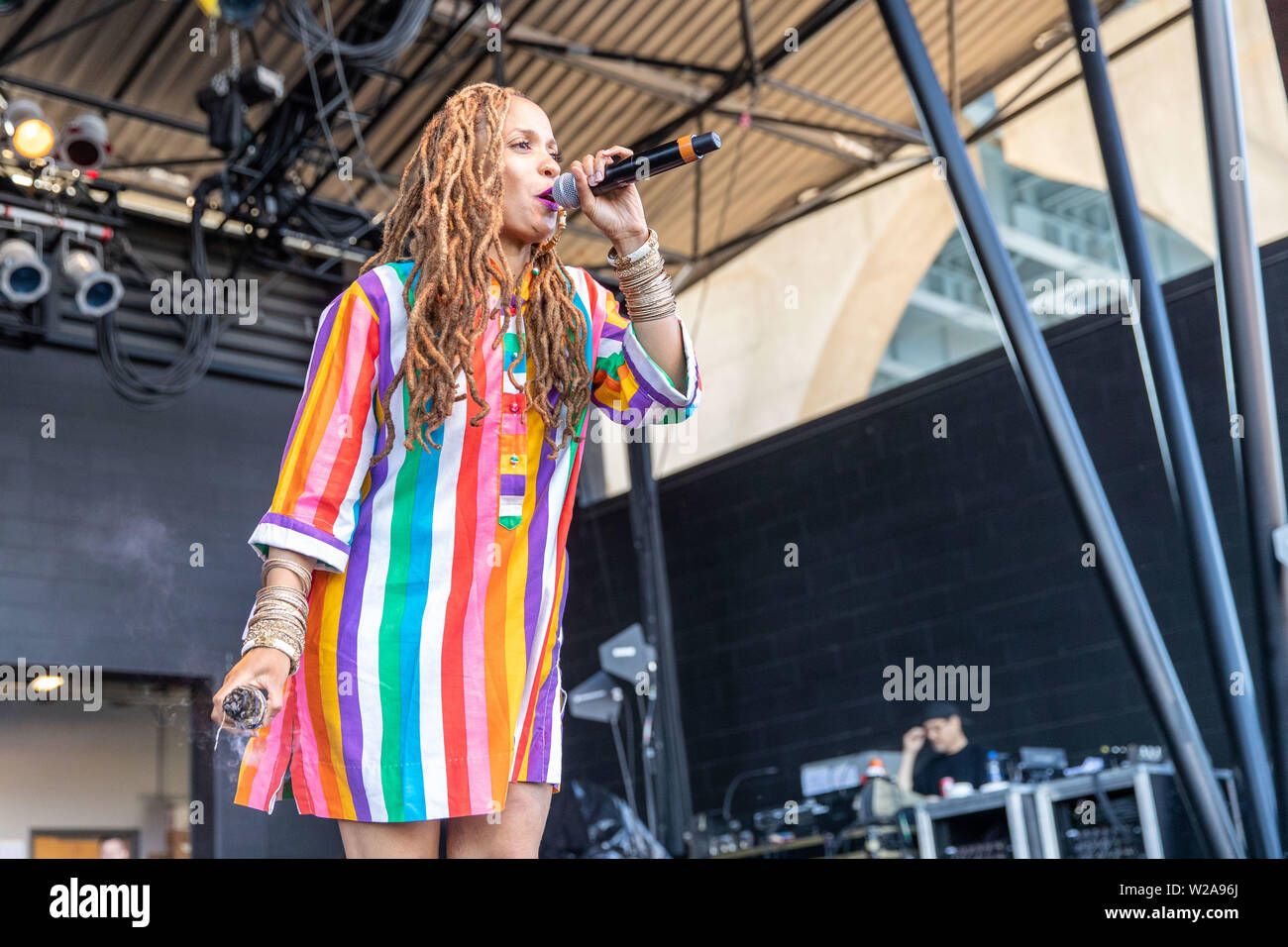 July 6, 2019 - Milwaukee, Wisconsin, U.S - Singer SA-ROC (ASSATA ...