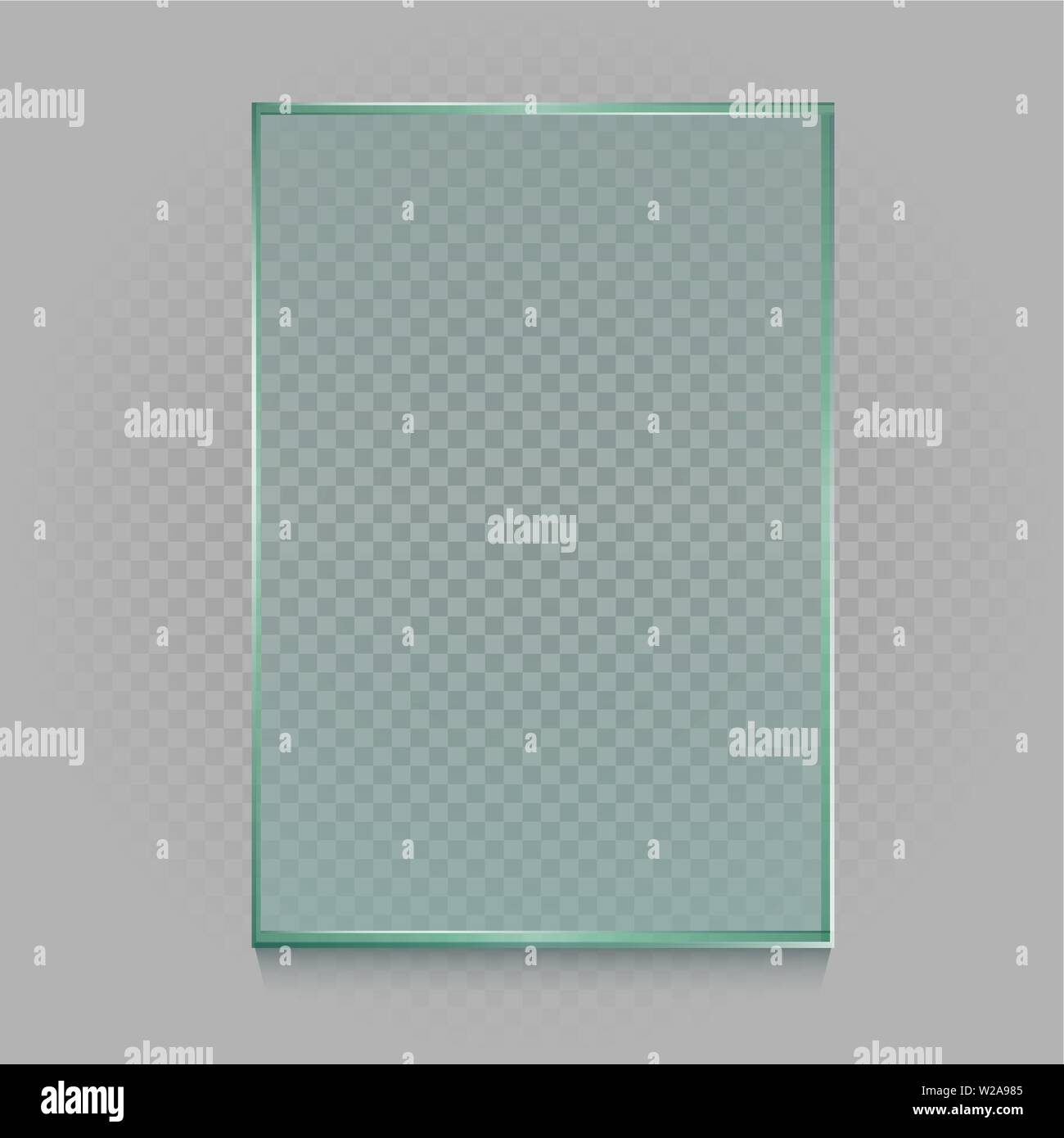 horizontal transparent glass template Stock Vector Image & Art - Alamy