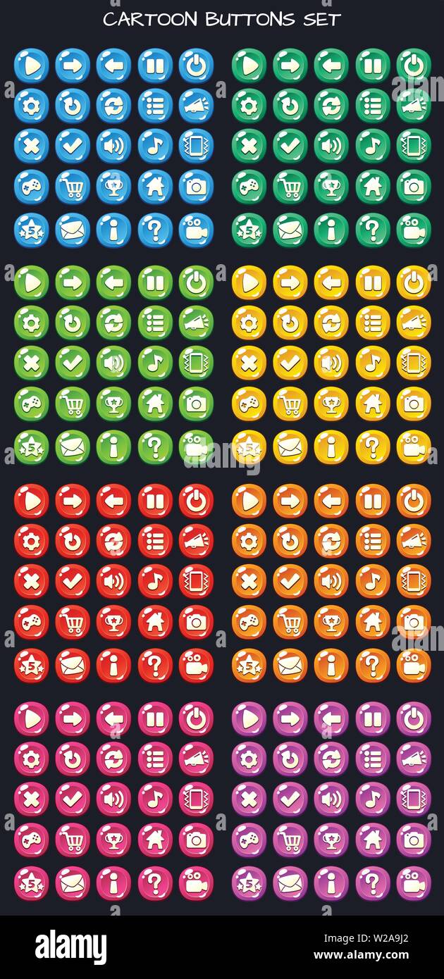 Cartoon gui game icon Stock Vector Images - Alamy