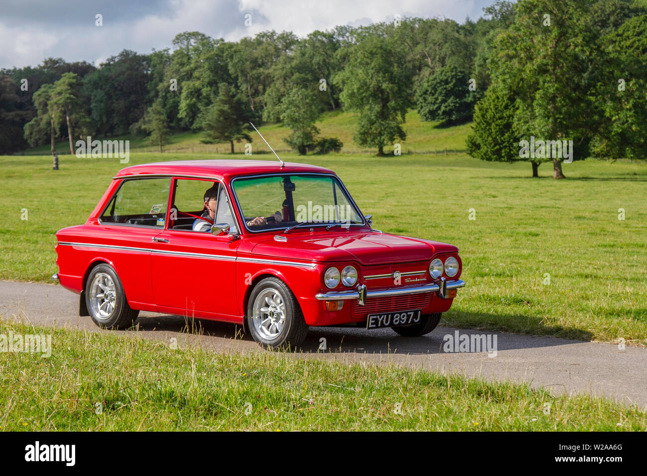 1969 60s sixties red British Sunbeam IMP; 2-door-convertible-petrol ...