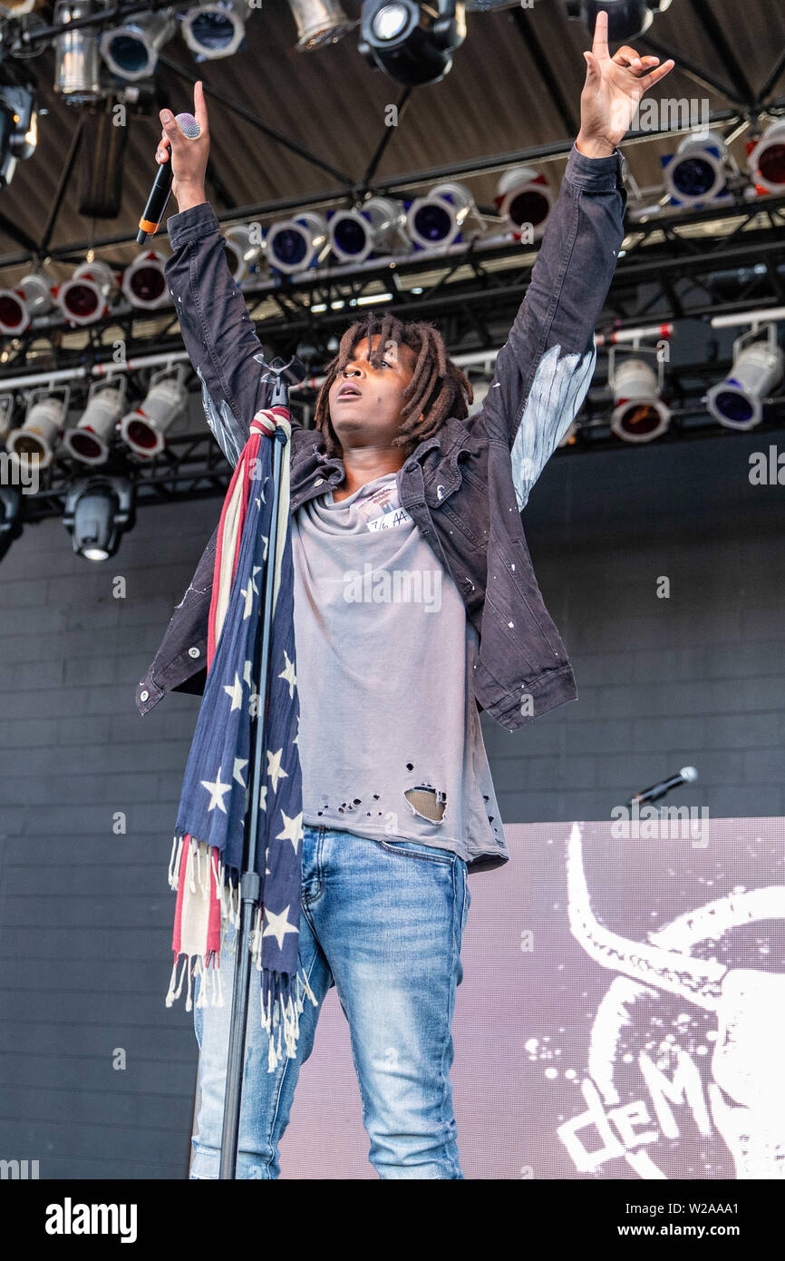 July 6, 2019 - Milwaukee, Wisconsin, U.S - Rapper DEM ATLAS (JOSHUA ...