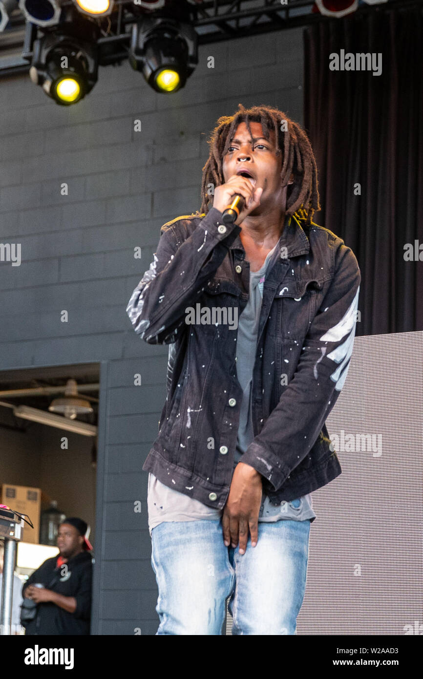 July 6, 2019 - Milwaukee, Wisconsin, U.S - Rapper DEM ATLAS (JOSHUA ...