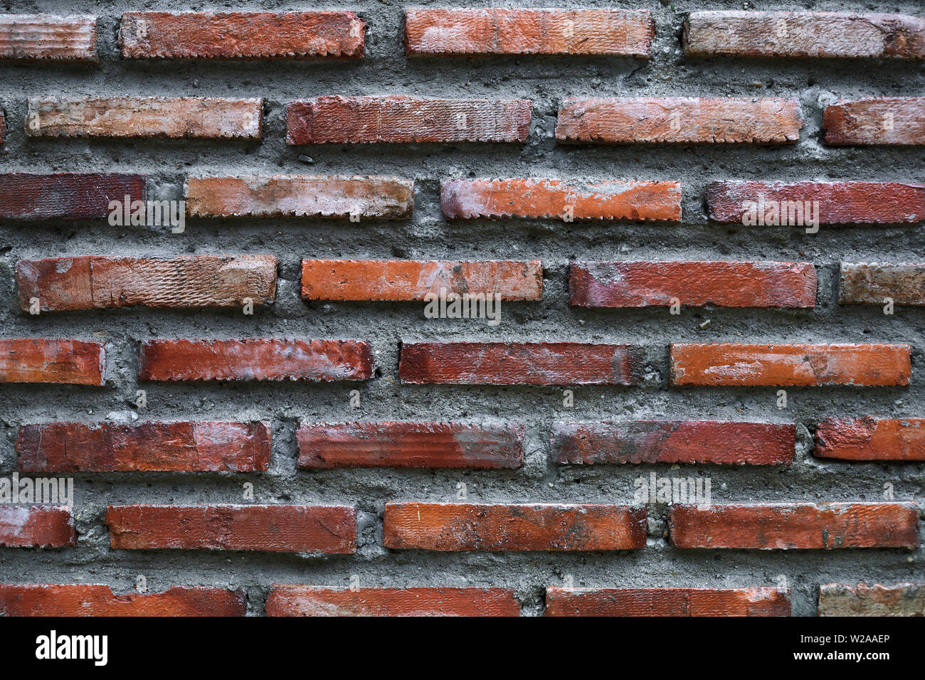 Wall of brick and cement Stock Photo - Alamy