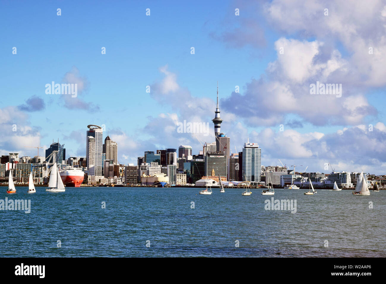 Auckland Cityscape, New Zealand Stock Photo - Alamy