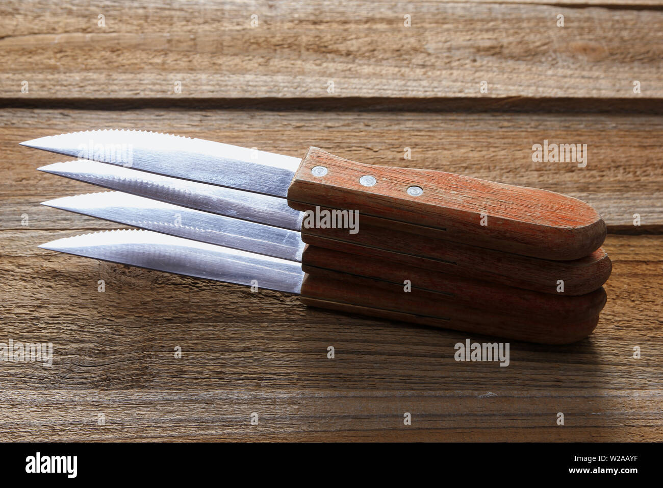 Rustic steel knives hi-res stock photography and images - Alamy