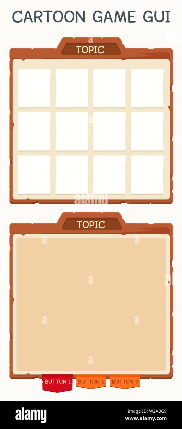 Game ui kit hi-res stock photography and images - Alamy