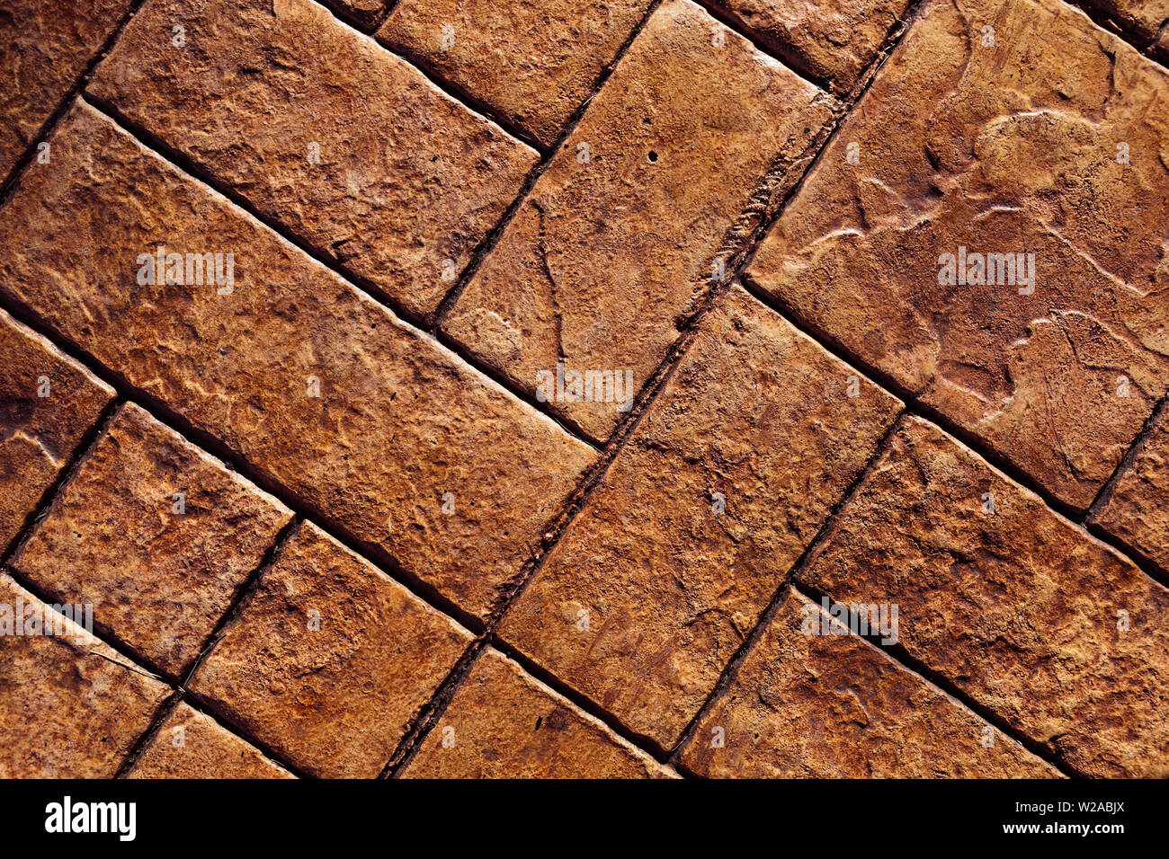 Top view of tile floor footpath Stock Photo - Alamy