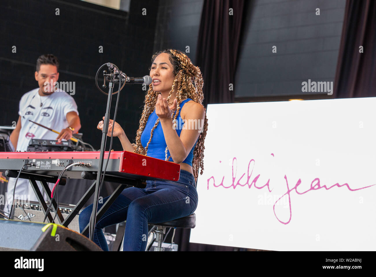 July 6, 2019 - Milwaukee, Wisconsin, U.S - Singer NIKKI JEAN (NICHOLLE ...