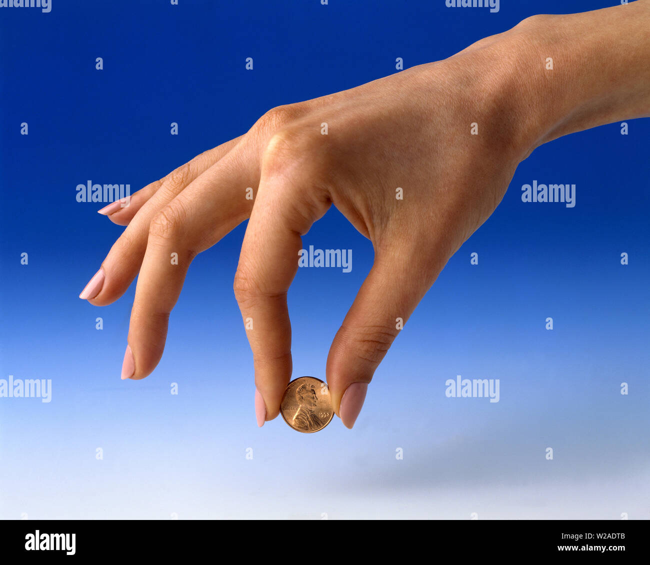 Hand with fingers and nails showing palm hi-res stock photography and ...