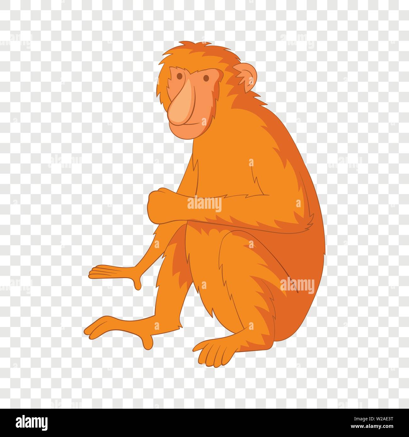 Proboscis monkey icon, cartoon style Stock Vector Image & Art - Alamy