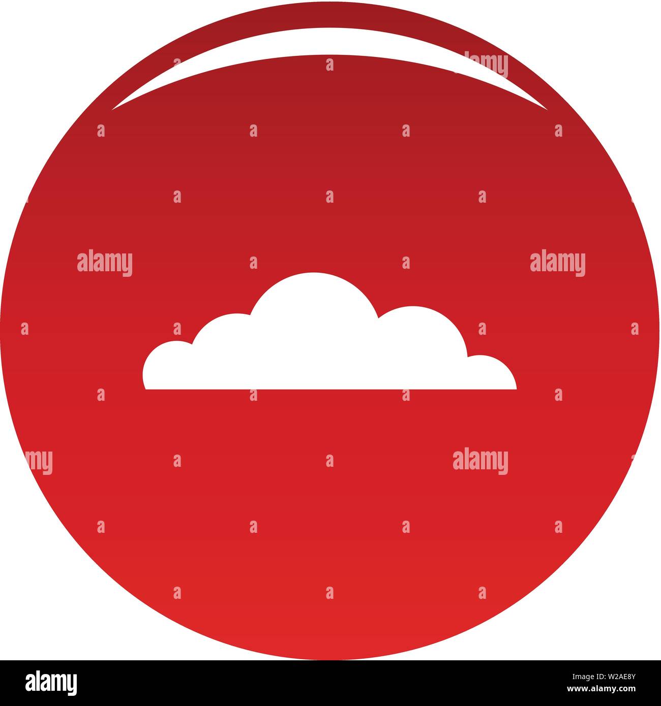 Cumulus cloud icon. Simple illustration of cumulus cloud vector icon ...