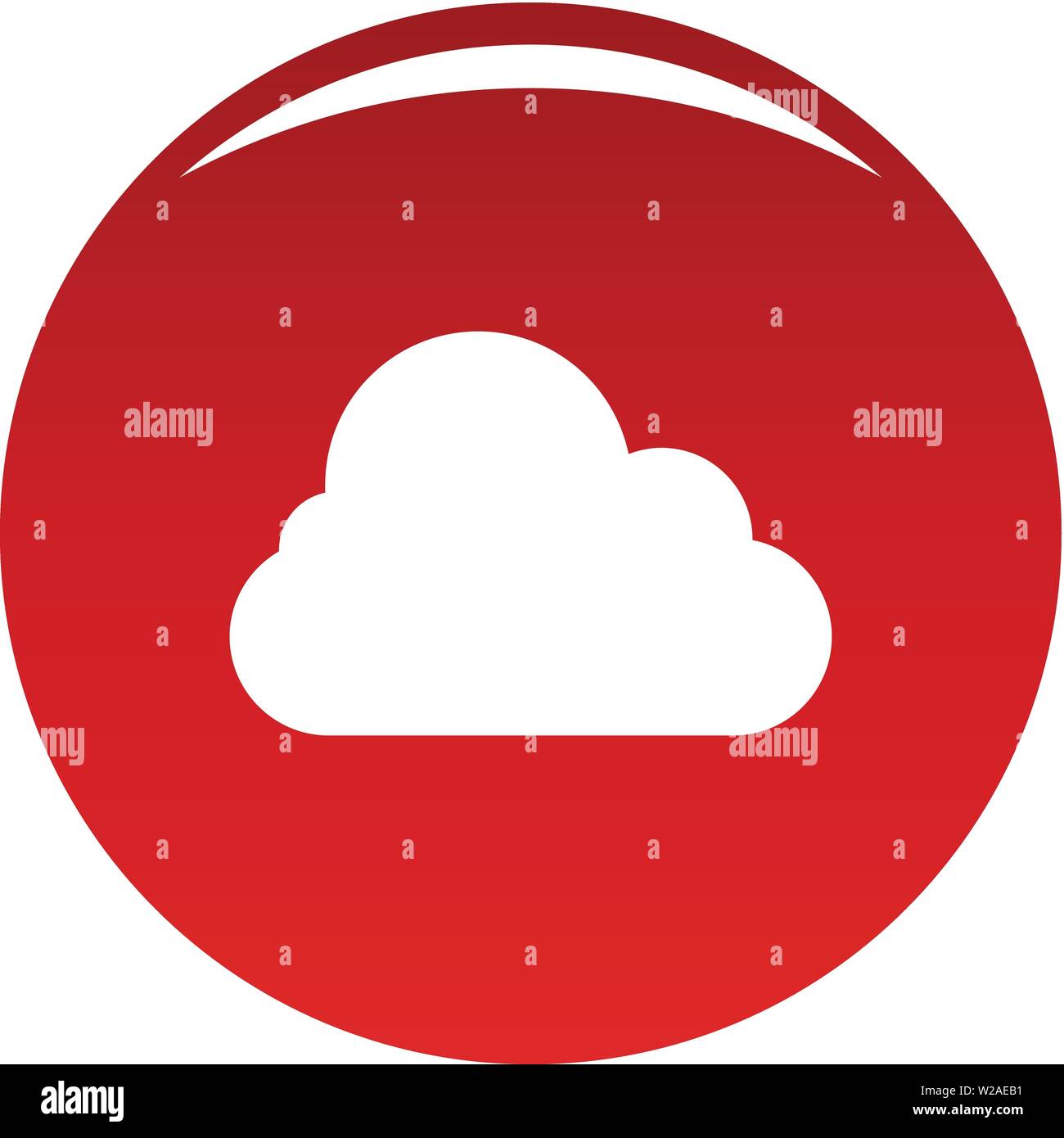Stratus icon. Simple illustration of stratus vector icon for any design ...