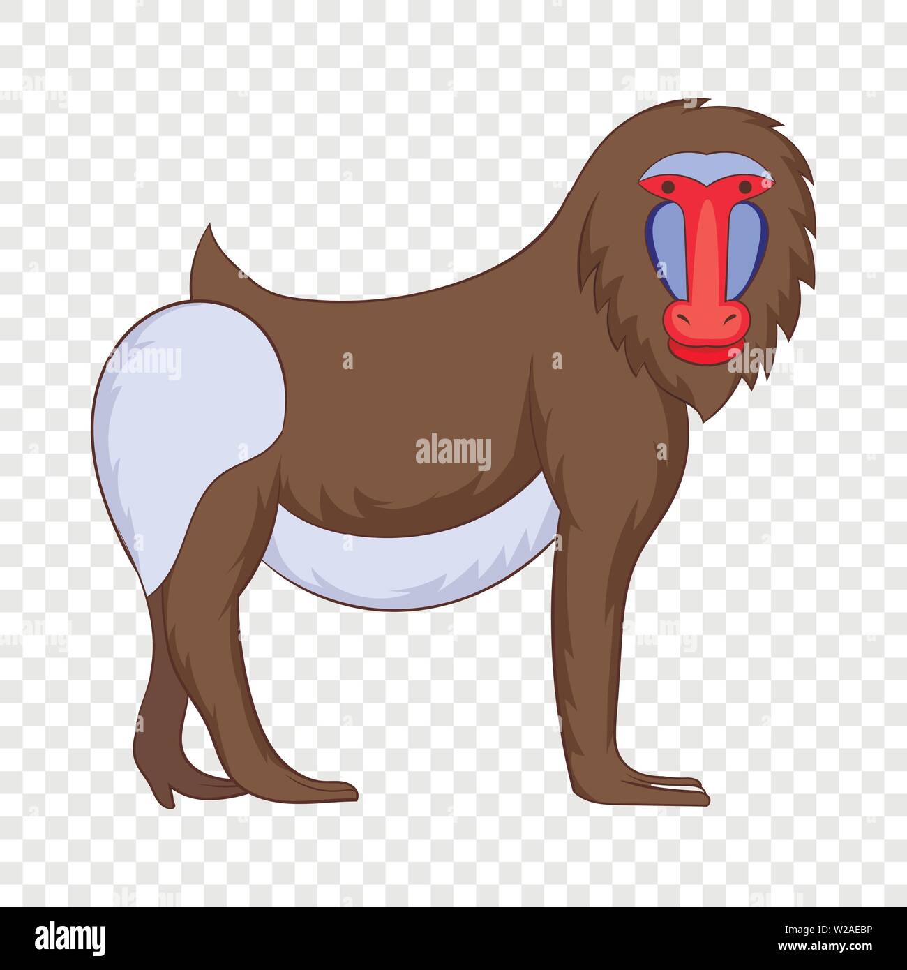 Mandrill icon, cartoon style Stock Vector Image & Art - Alamy