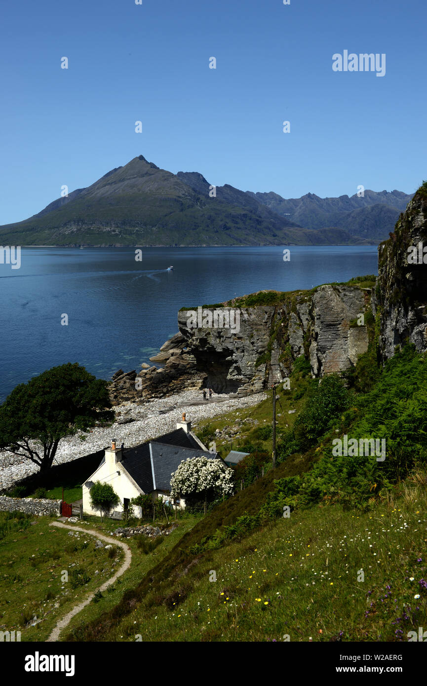 Remote farmhouse on Skye Stock Photo - Alamy