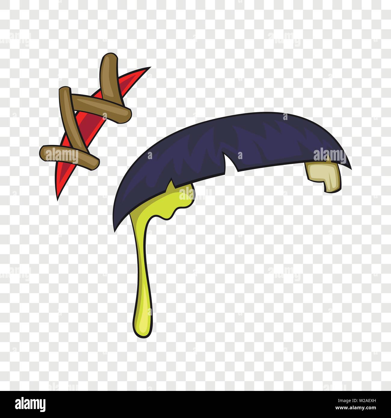 Zombie scalp icon, cartoon style Stock Vector Image & Art - Alamy