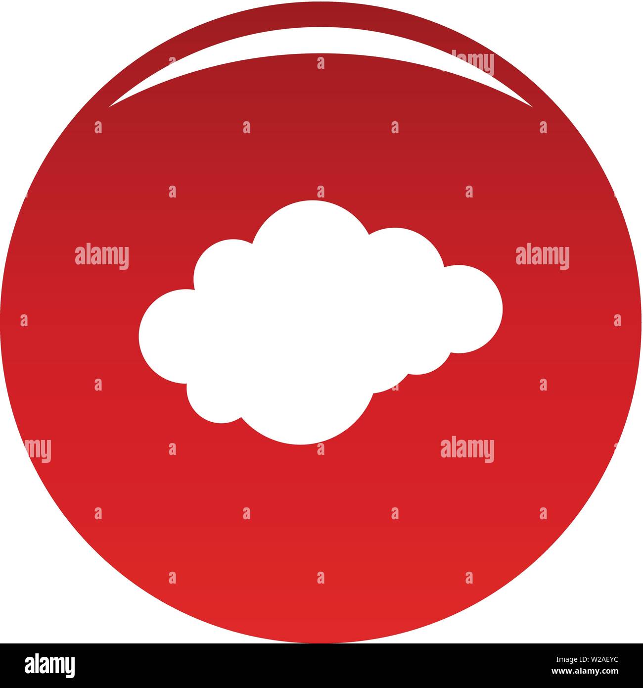 Cloud with downfall icon. Simple illustration of cloud with downfall ...