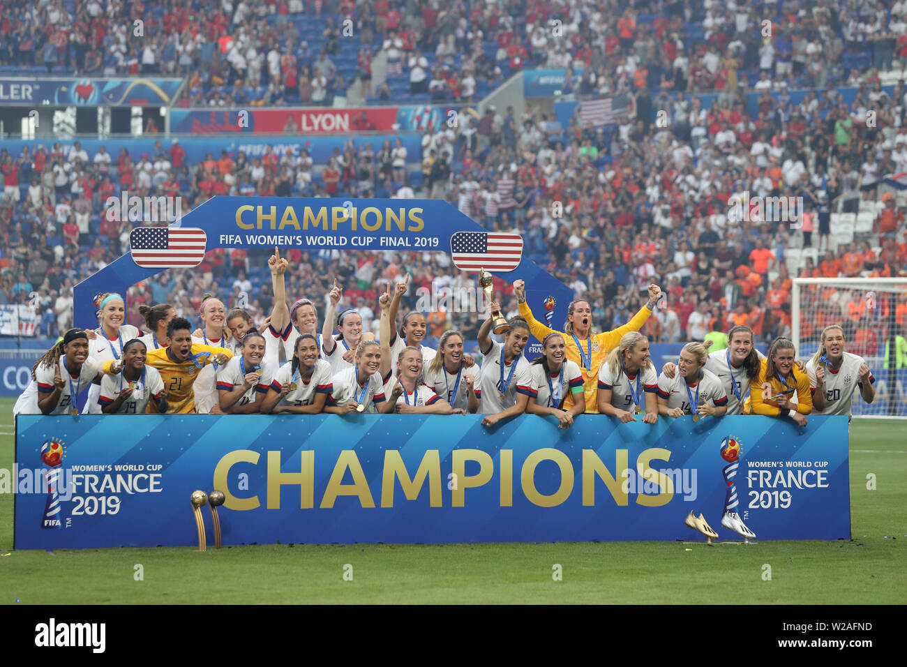 Groupama Stadium, Lyon, France. 7th July, 2019. FIFA Womens World Cup ...