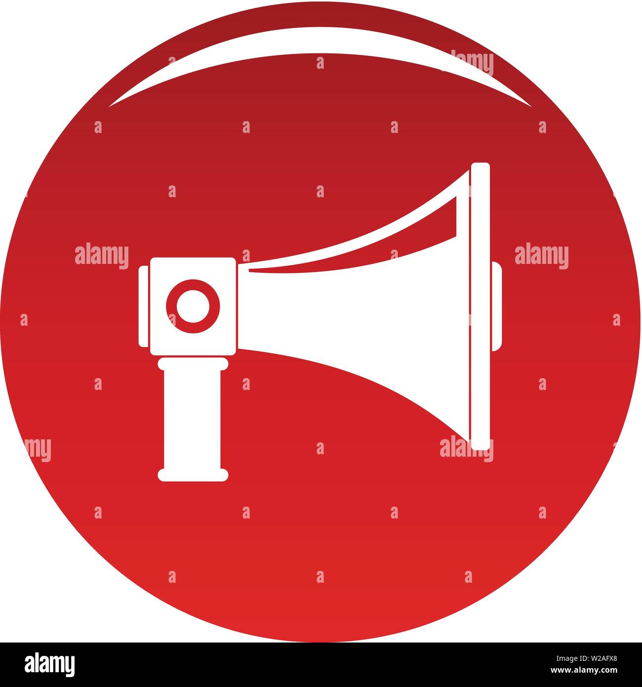 Single megaphone icon. Simple illustration of single megaphone vector ...