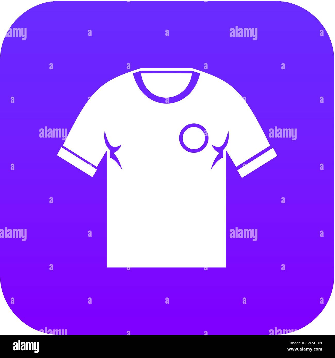 Soccer shirt icon digital purple Stock Vector Image & Art - Alamy