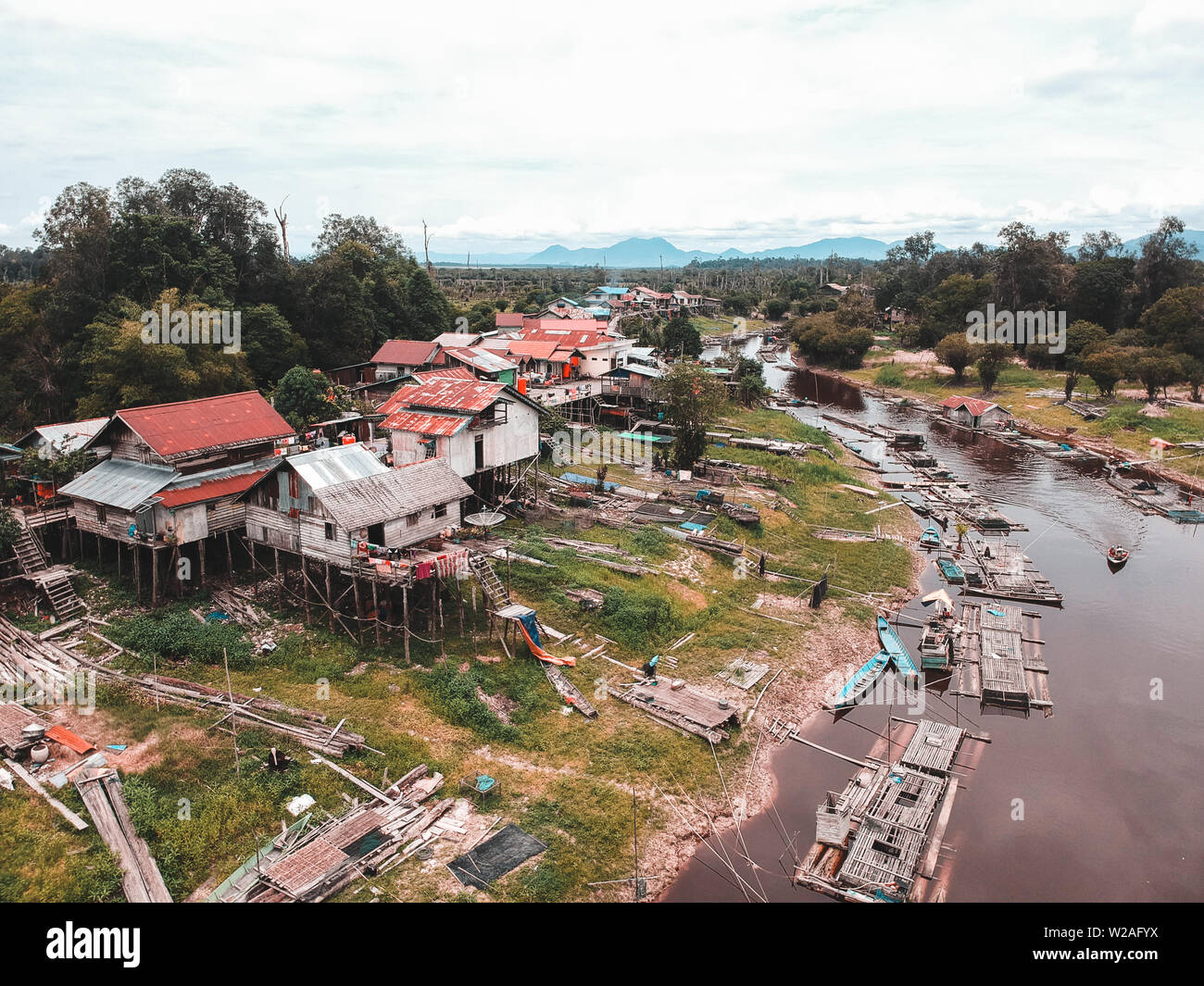 Dayak village hi-res stock photography and images - Alamy
