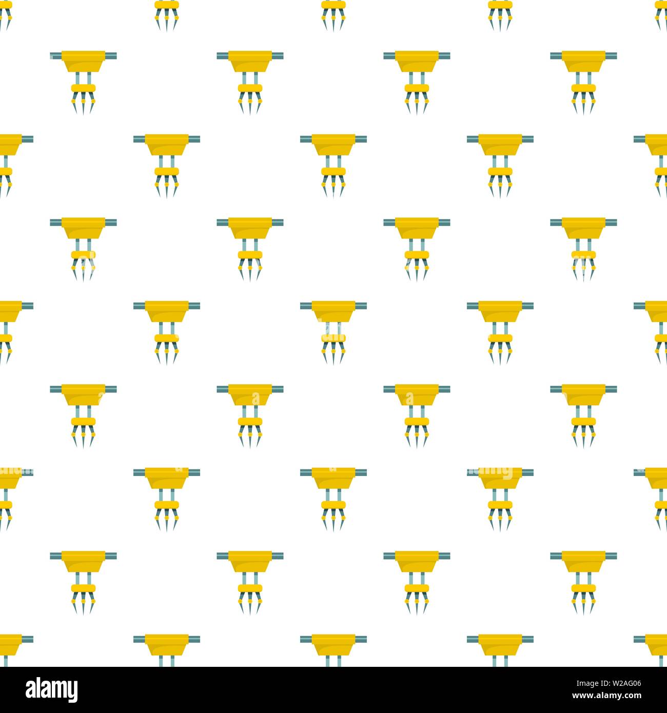 Robot arm pattern seamless vector repeat for any web design Stock ...